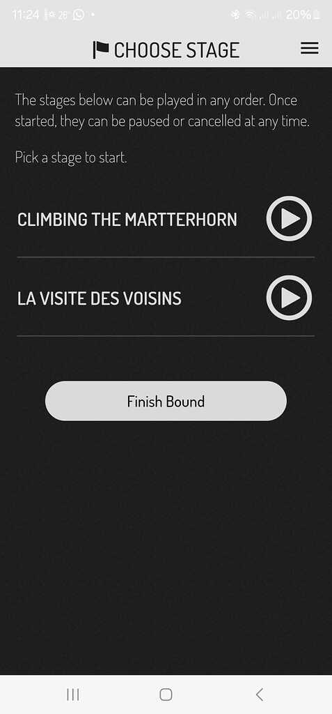 Can I disable the "Finish Bound" button until all stages are completed ...